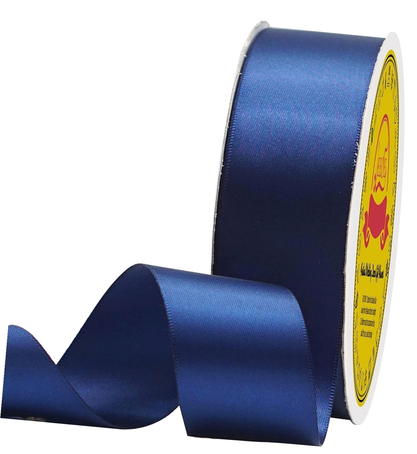 Fuliko Double-Faced Satin 1-1/2 Inch 50 Yards Polyester Navy , for ...