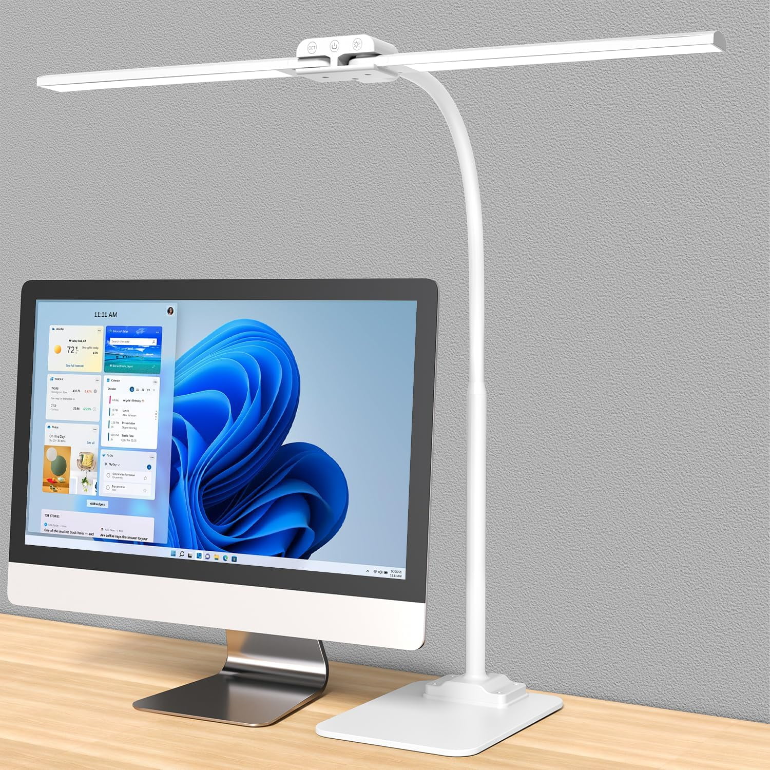 Fuliko Double Light: Bright Desk Lamps for Office Reading Table Lamps ...
