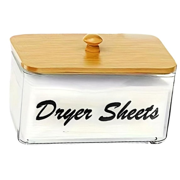 Fuliko Dryer Sheet Container with Cover, Acrylic Laundry Dryer ...