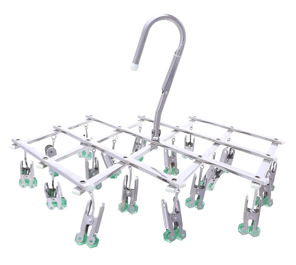 Fuliko Drying Hanger, Hanging Drying Rack, Drip Hanger Steel with 18 ...