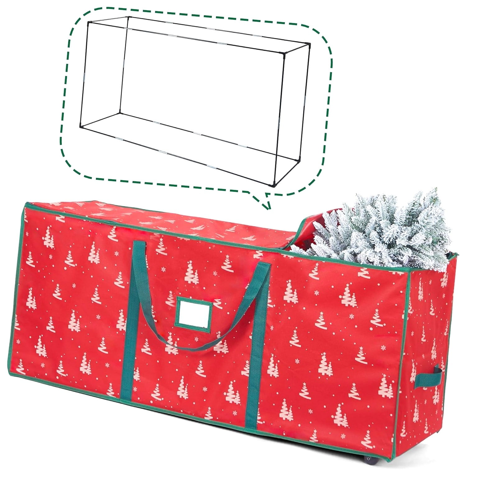 Fuliko ELONG Christmas Tree for 7.5ft Tree, Deluxe Rolling Christmas ...