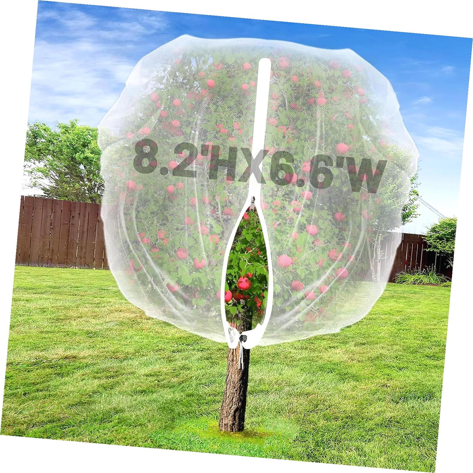 Fuliko Easy Setup Fruit Tree Net with Zipper & Drawstring - 8.2x6.6ft ...