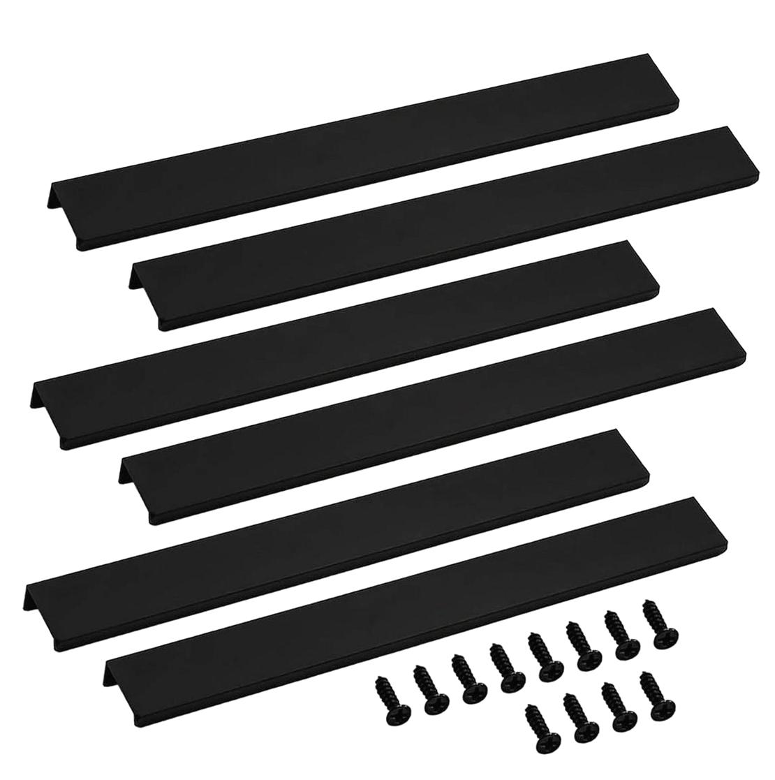 Fuliko Edge Pull Handles for Cabinets, 300mm/11.8" Aluminum Alloy ...