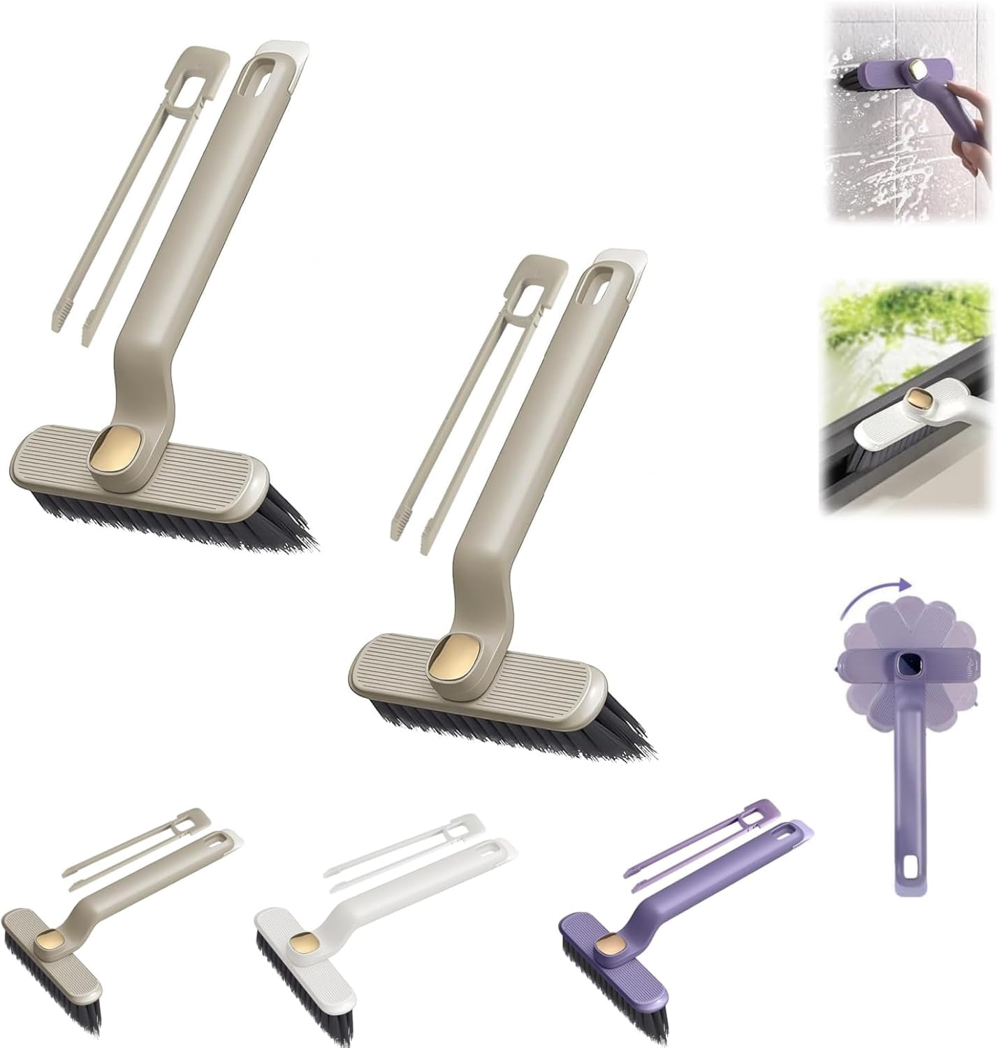 Fuliko Enhanced 360° Rotating Crevice Cleaning , Hand-held No Dead ...