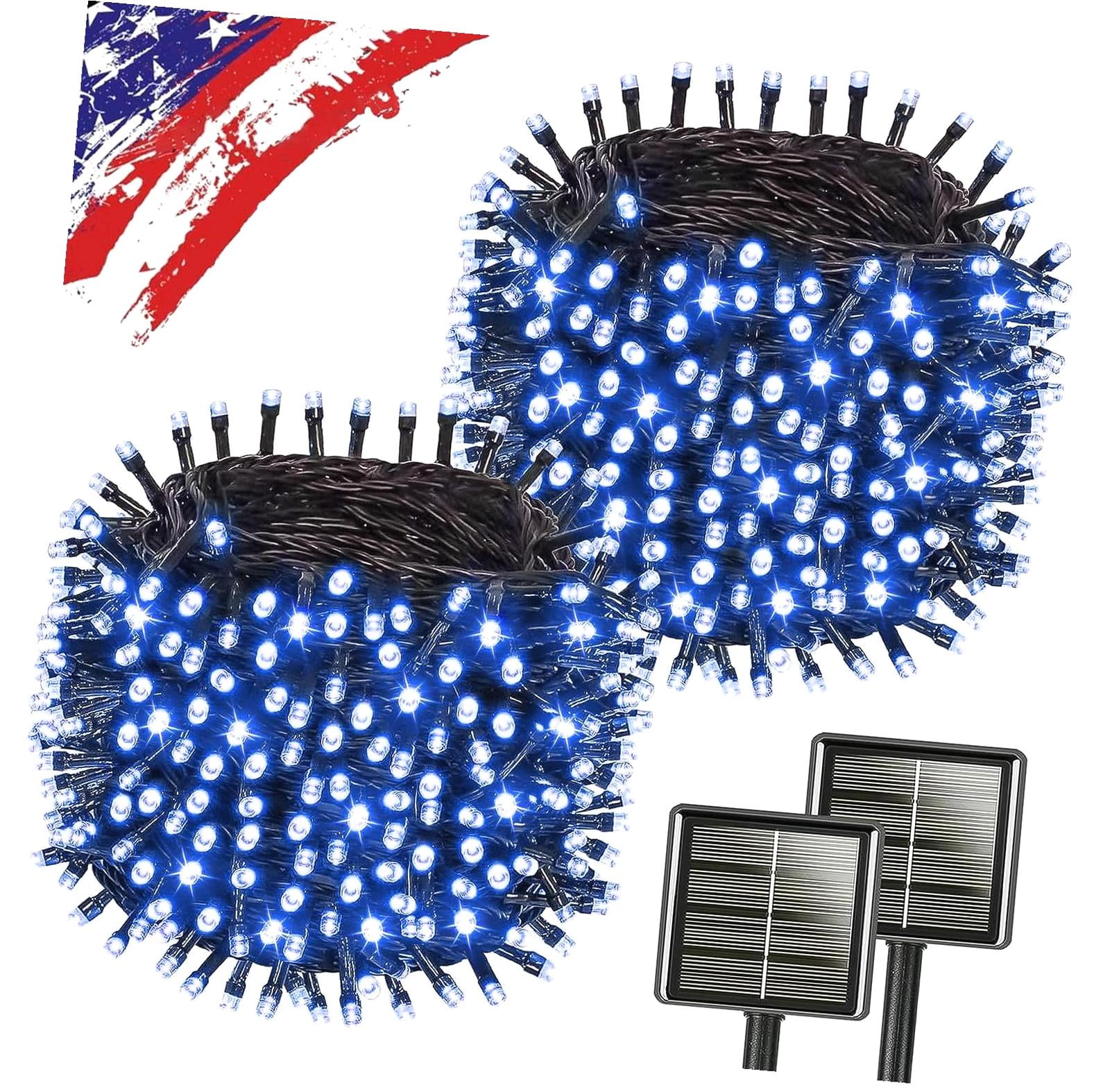 Fuliko Enhanced Solar String Lights for Use 2 Pack Total 180FT 500LED ...