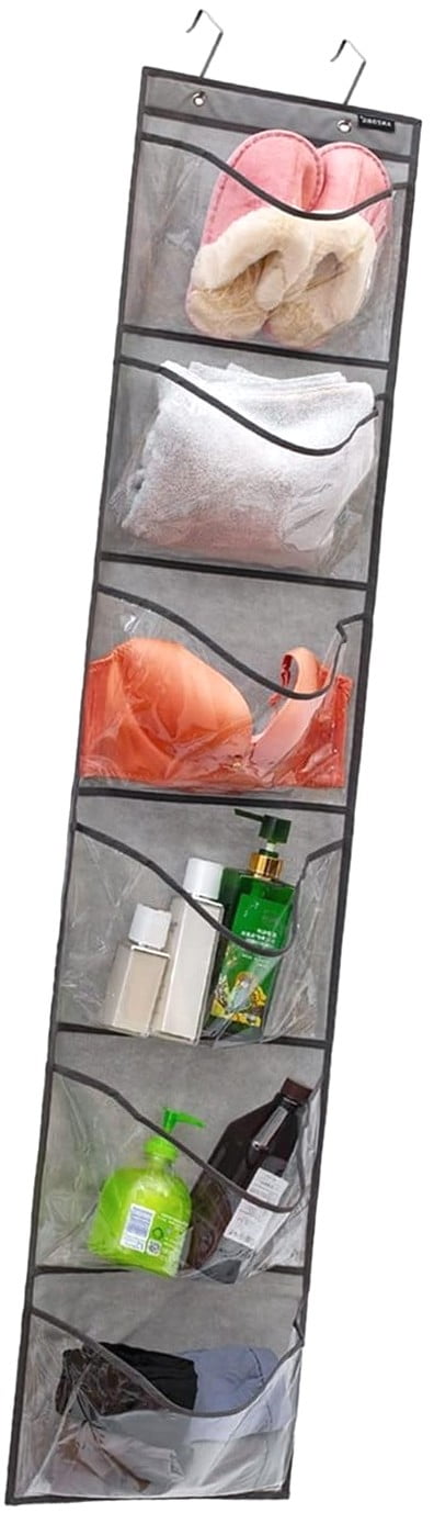 Fuliko Extra Large Pockets Shoe Organizer for Closet Over The Narrow ...