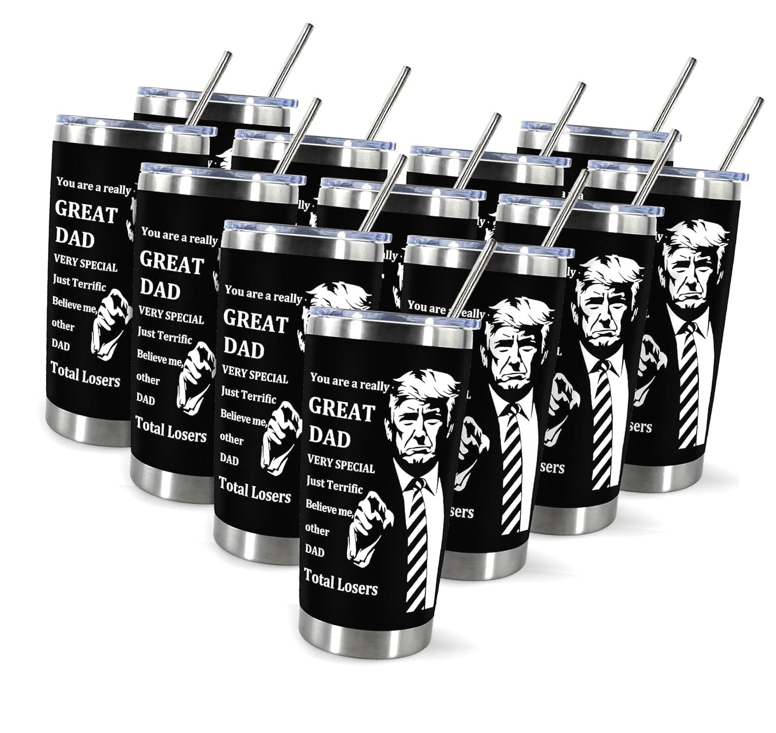 Fuliko Father's Day Bulk Set, 12-Piece Dad Birthday Tumblers, Coffee ...