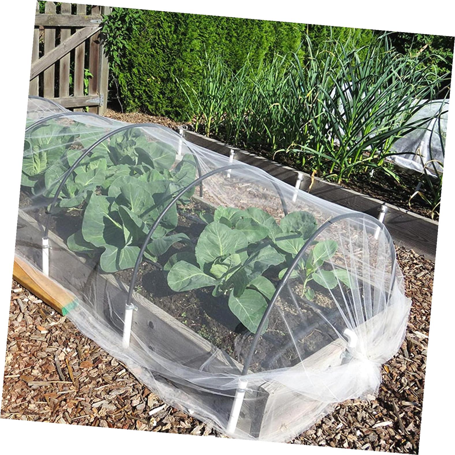 Fuliko Fine Mesh Plant Protection Net, 8'x33' Crop Cover for Fruits ...