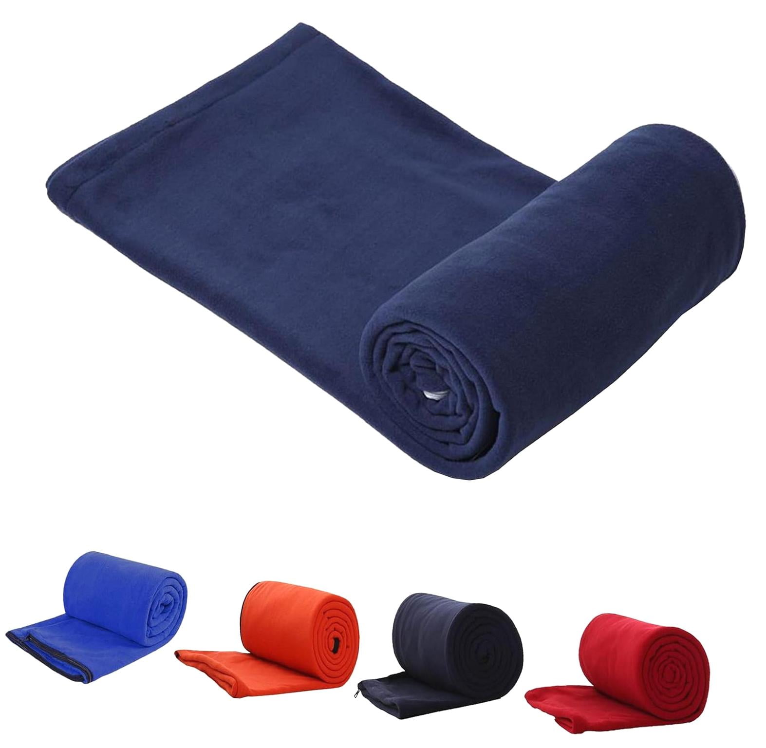 Fuliko Fleece Sleeping Bag Liner, Zippered Camping Sleep Sack Travel ...