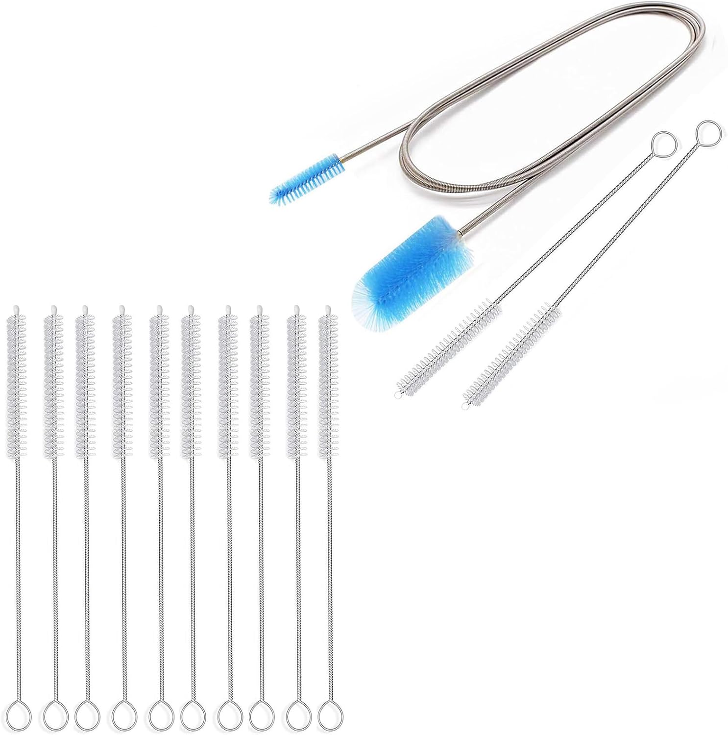 Fuliko Flexible Drain Cleaner, Nylon Cleaner Double Ended Hose Pipe 67 ...