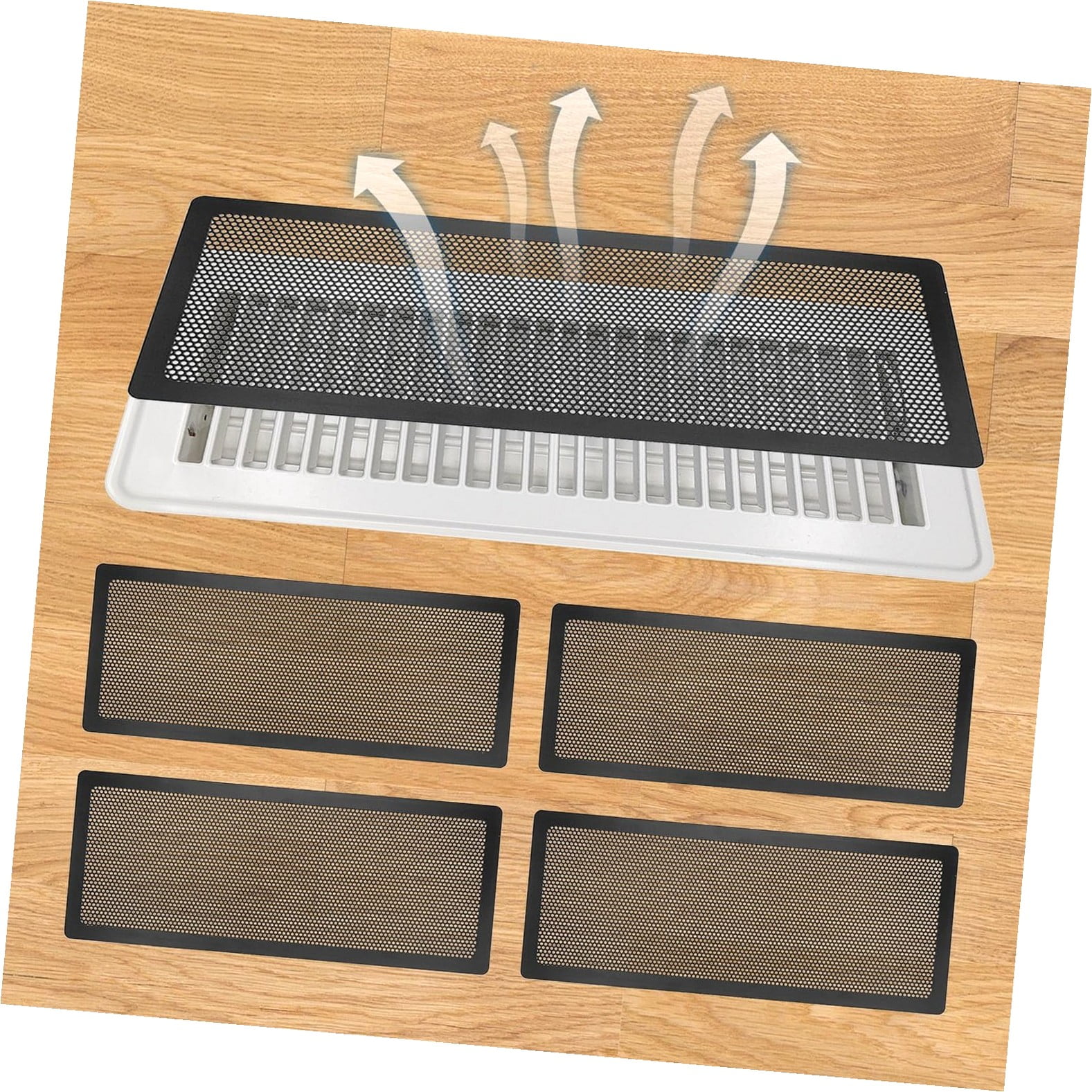 Fuliko Floor Register Vent Cover, 6" Sticky Air Vent Screen Covers for ...