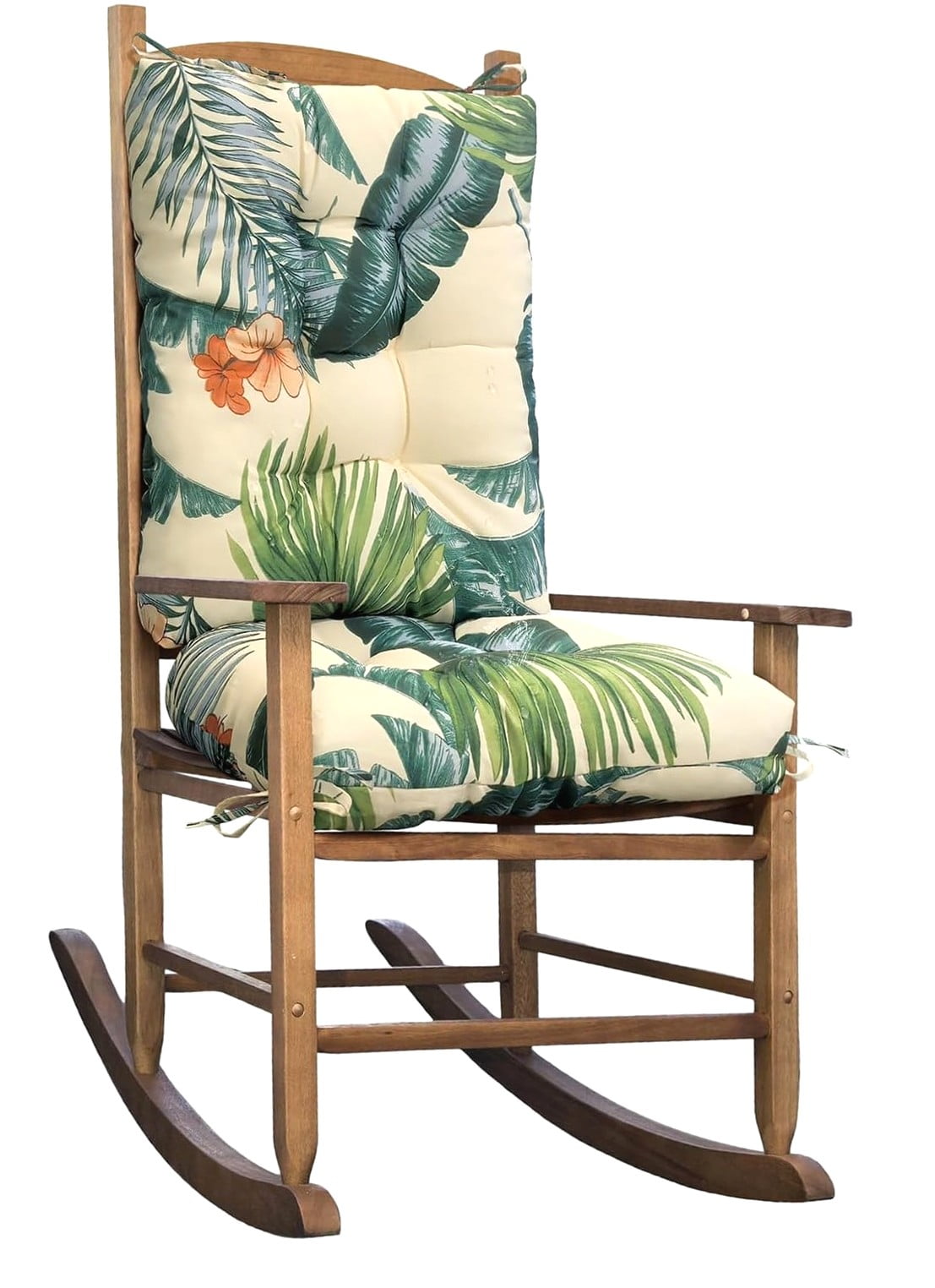 Fuliko Floral Rocking Chair Water Resistant Rocker Chairs Cushions for ...