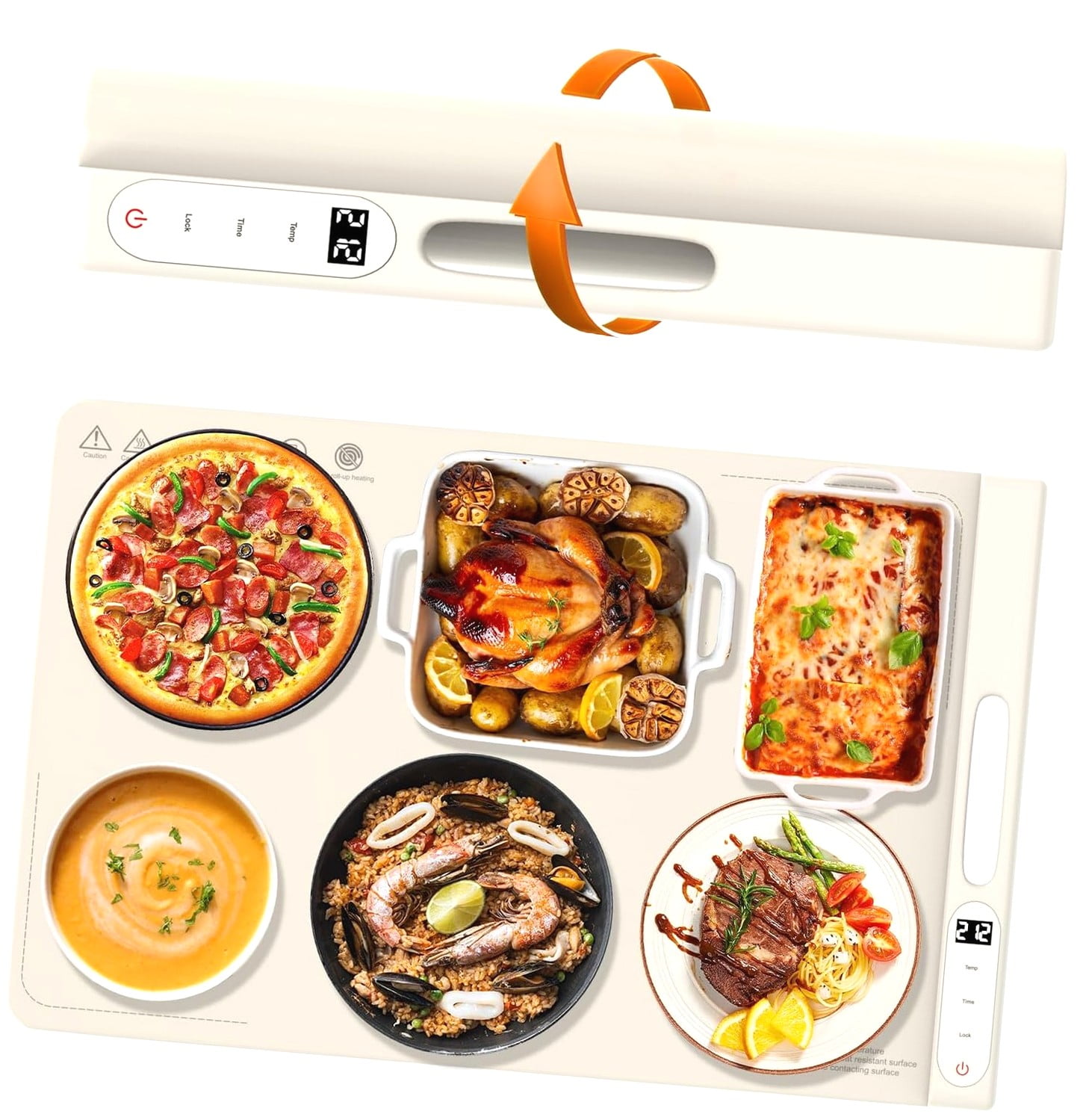 Fuliko Food for Buffet, Food Warming Mats for Countertop, Heating Mat ...