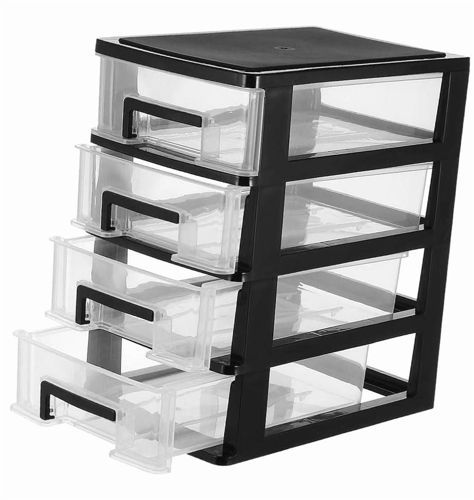 Fuliko Four Layer Plastic Storage Drawer Portable Drawer Type Closet ...