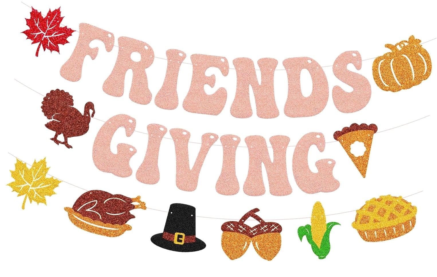 Fuliko Friendsgiving Banner Thanksgiving Friendsgiving Party ...