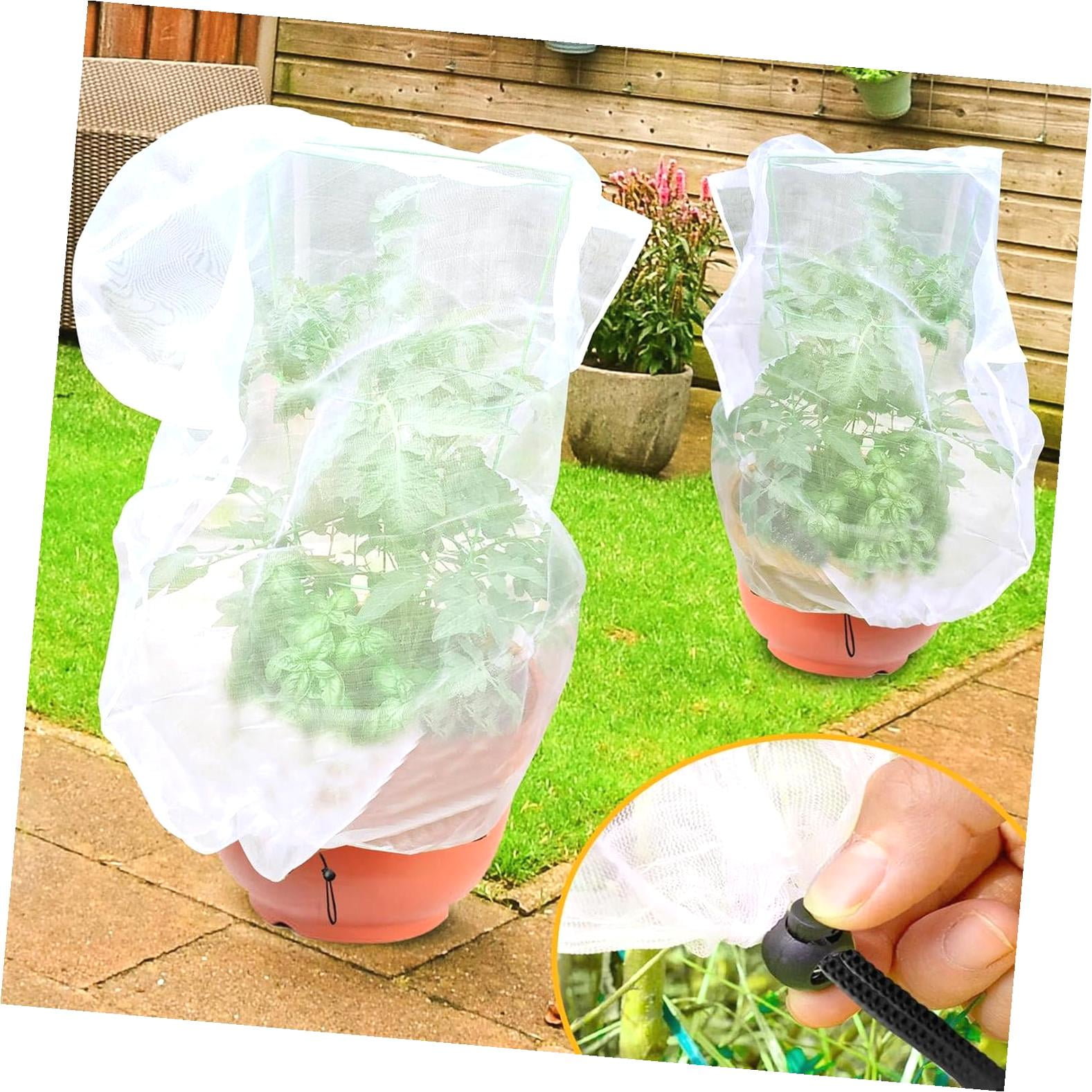 Fuliko Fruit Tree Netting, 2Pcs 2.6x3.3 FT Garden Mesh for Plant ...