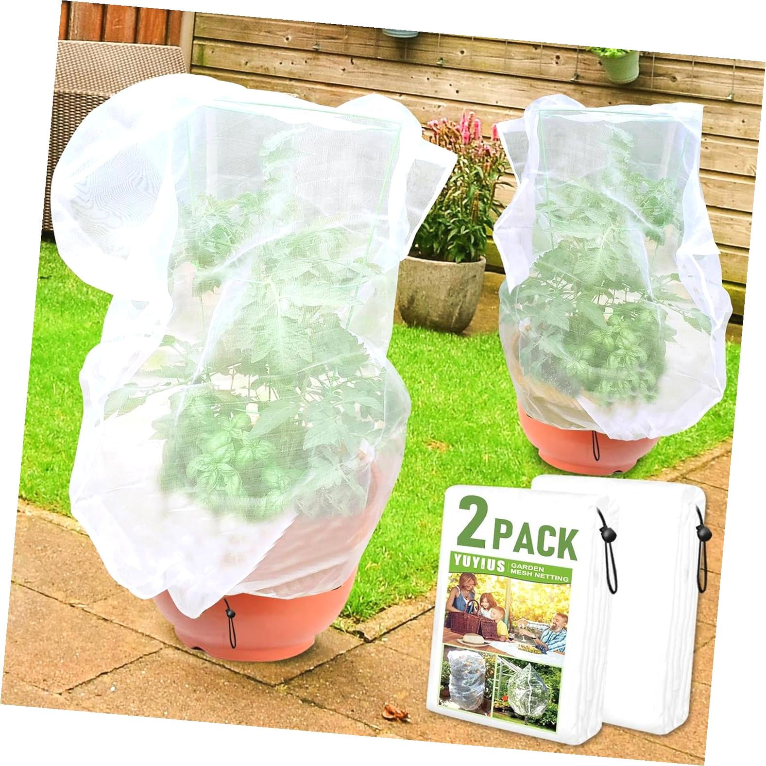 Fuliko Fruit Tree Netting, Blueberry Bush Cover for Garden, 2Pcs 5.3x5 ...