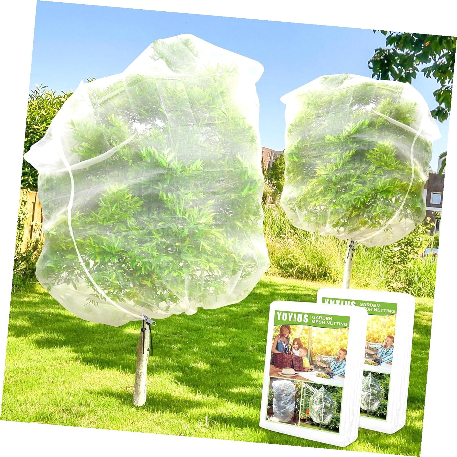 Fuliko Fruit Tree Netting for Cicadas, 2Pcs 10x10 FT Garden Protection ...