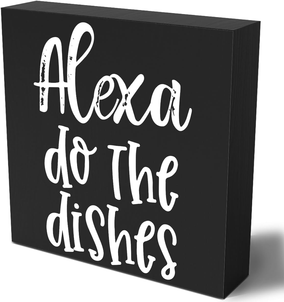 Fuliko Funny Kitchen Wooden Box Sign Plaque Do the Dishes Wood Box Sign ...