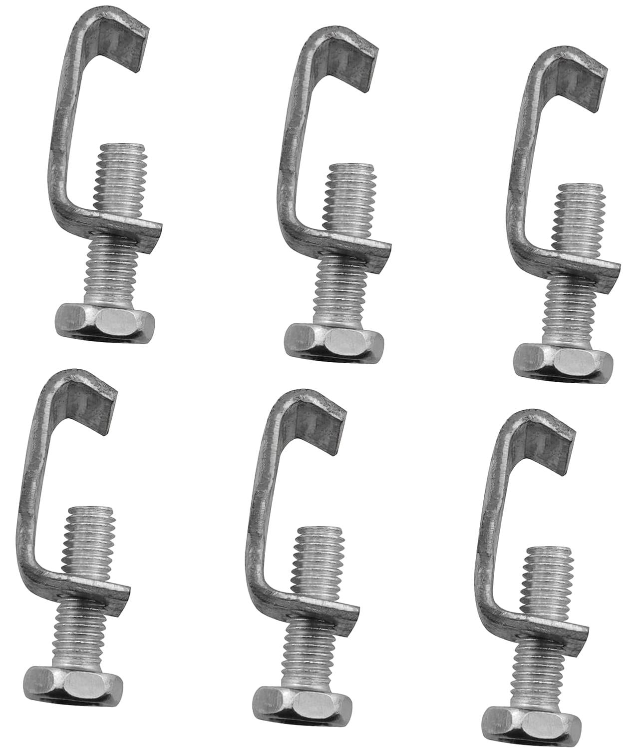 Fuliko G-Clamp 6pcs Steel M8 Flange Clamp G Clamp Duct G Clamps ...