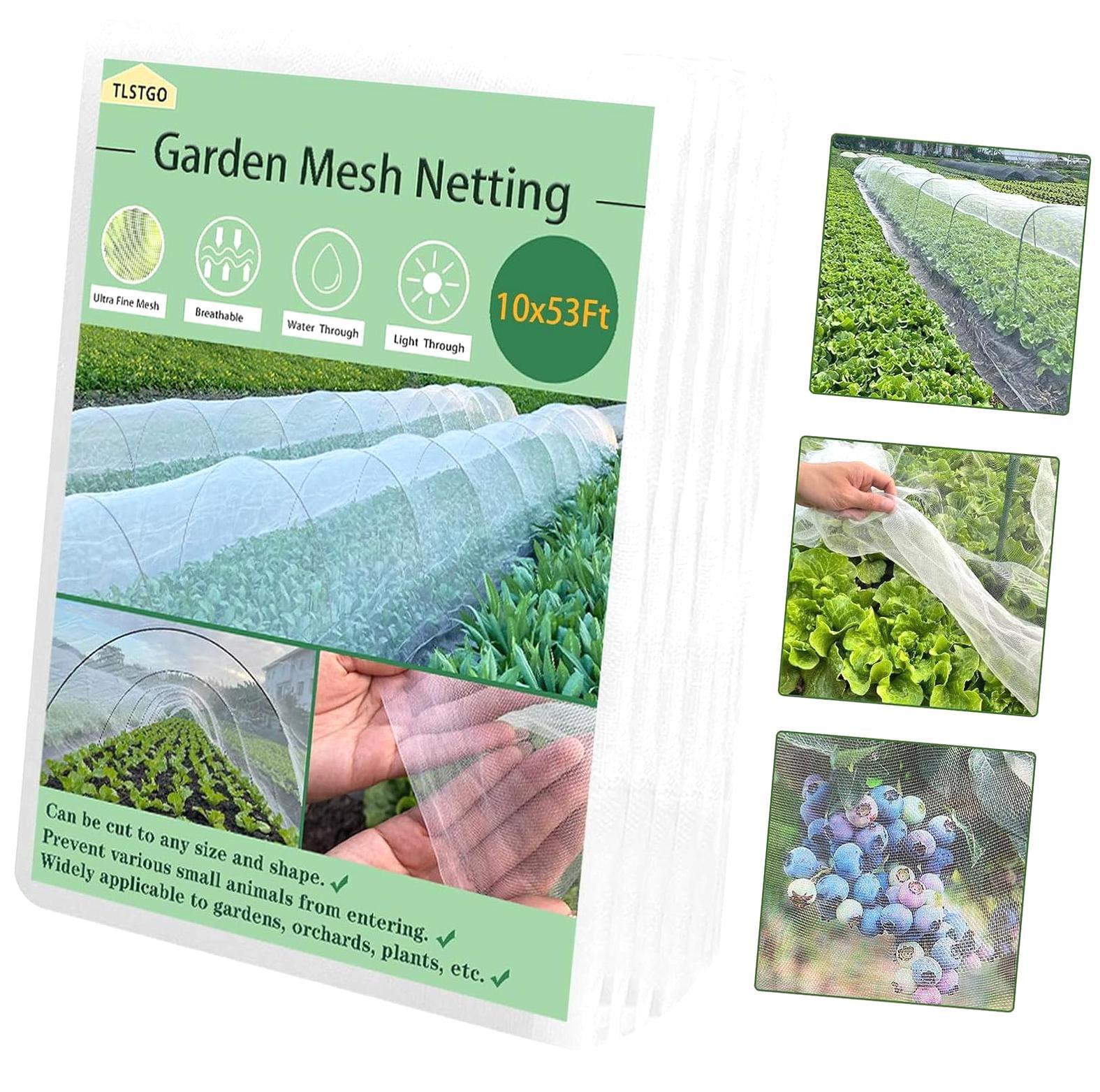 Fuliko Garden Netting,10x53FT Large Protective Net for Gardens Ultra ...