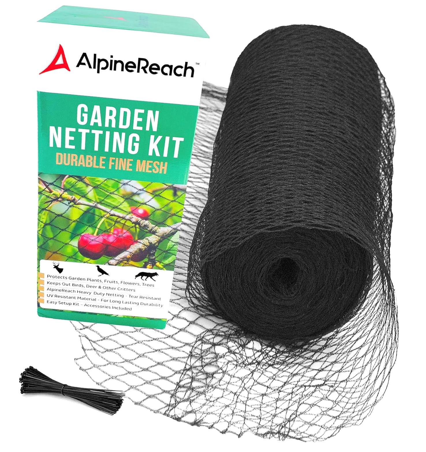 Fuliko Garden Netting 15 x 30 ft Bird Barrier, Deer, Plant Extra Woven ...