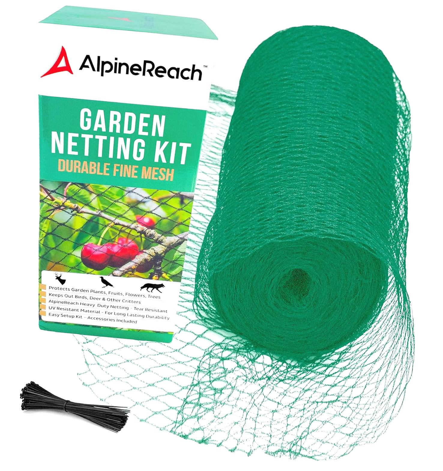 Fuliko Garden Netting 7.5 x 100 ft Bird Barrier, Deer, Plant Extra ...