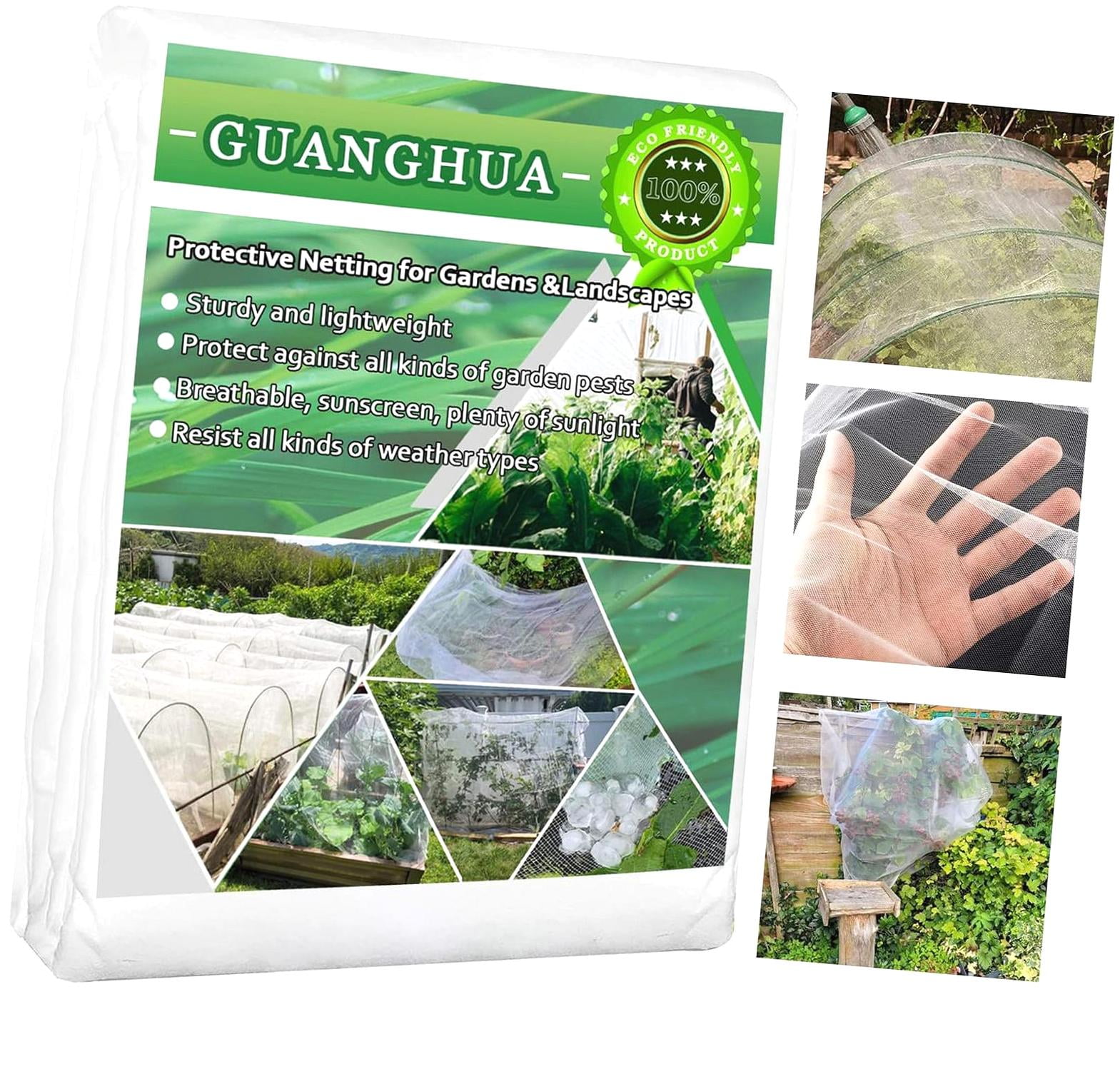 Fuliko Garden Netting Mosquito Insect Netting for Plants (10'x33 ...