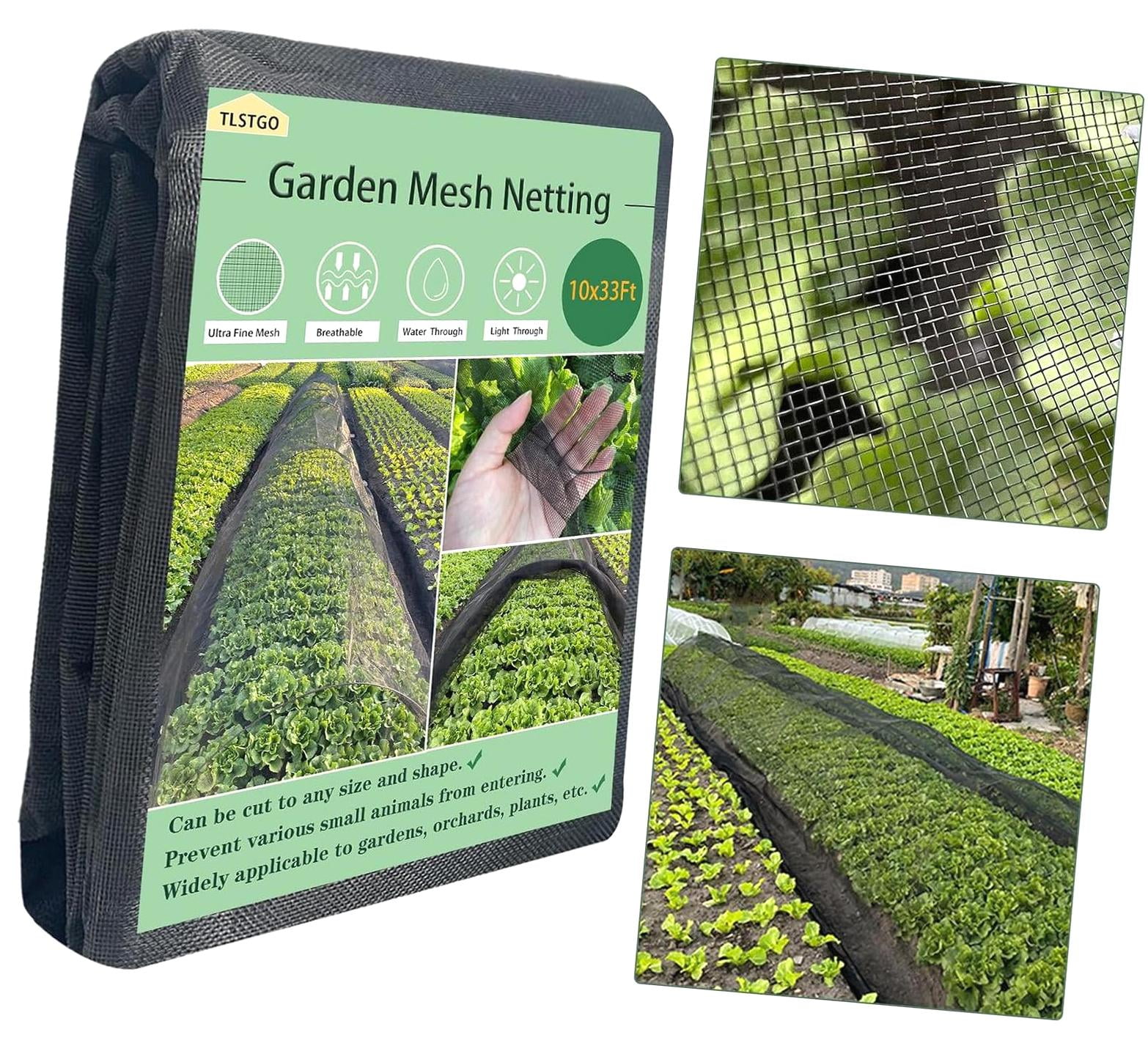 Fuliko Garden Netting Thickened, 10x33FT Ultra Fine Vegetables Netting ...