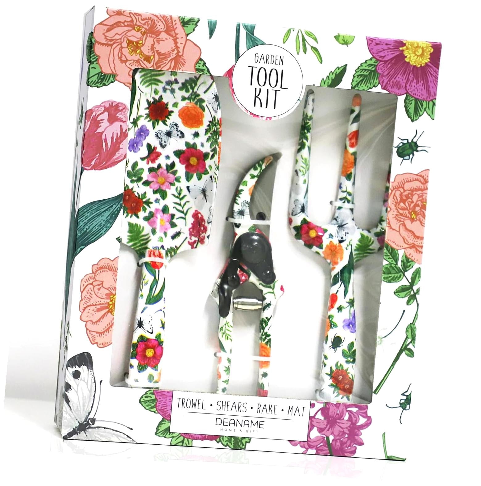 Fuliko Garden Tool Collection, 4-Piece Heavy-Duty Gardening Kit Floral ...