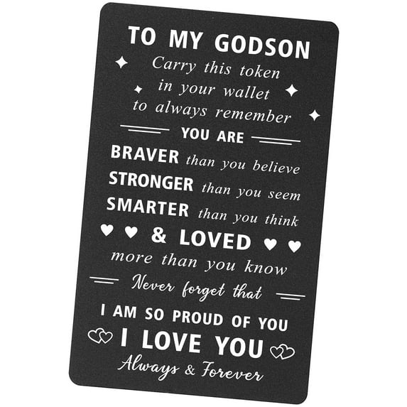 Fuliko Godson Christmas Card So Proud of You for Boys, Godson Baptism ...