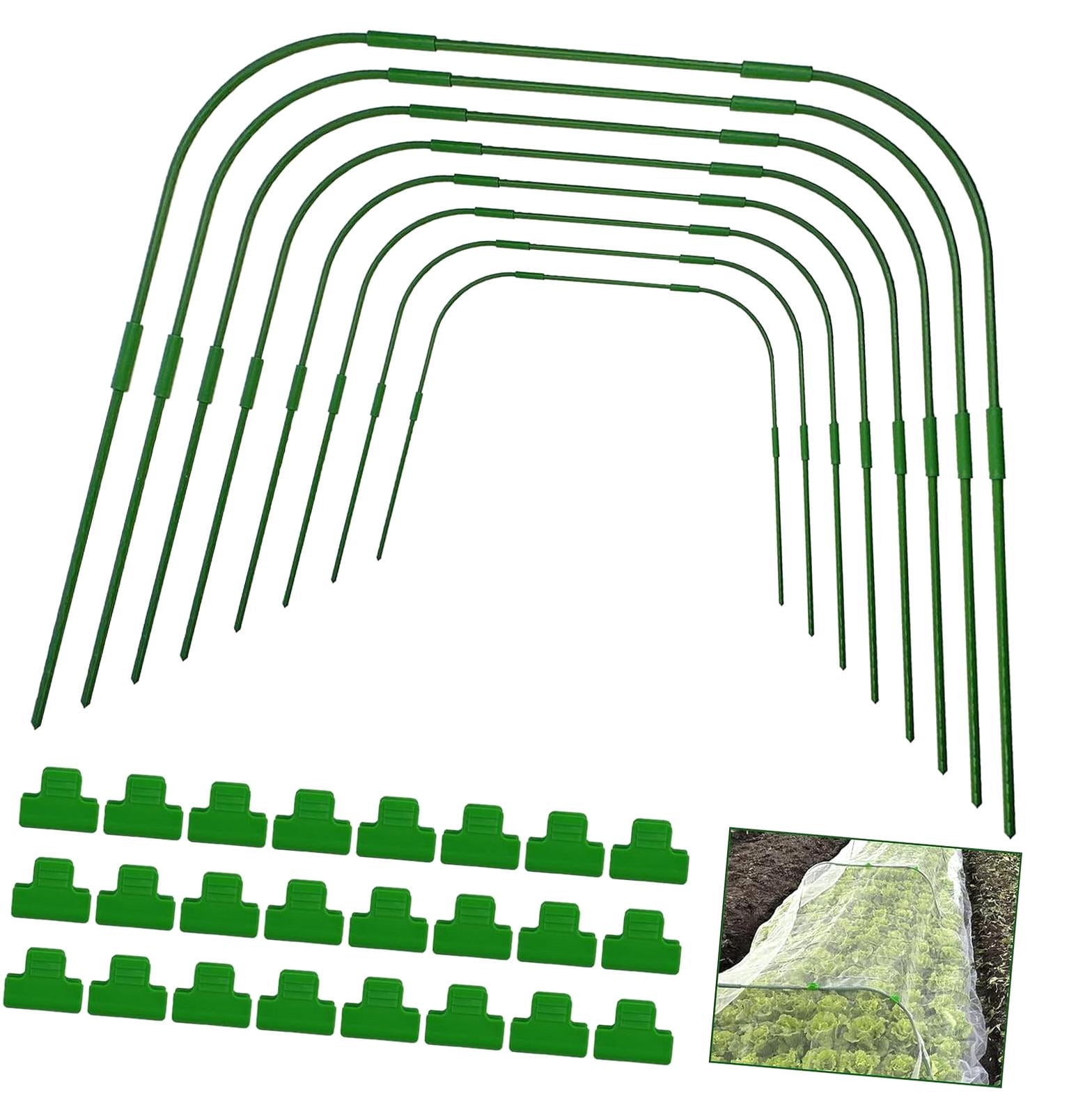 Fuliko Greenhouse Support Hoops, 8 Sets, 41.3" W x 31.5" H, Includes 24 ...