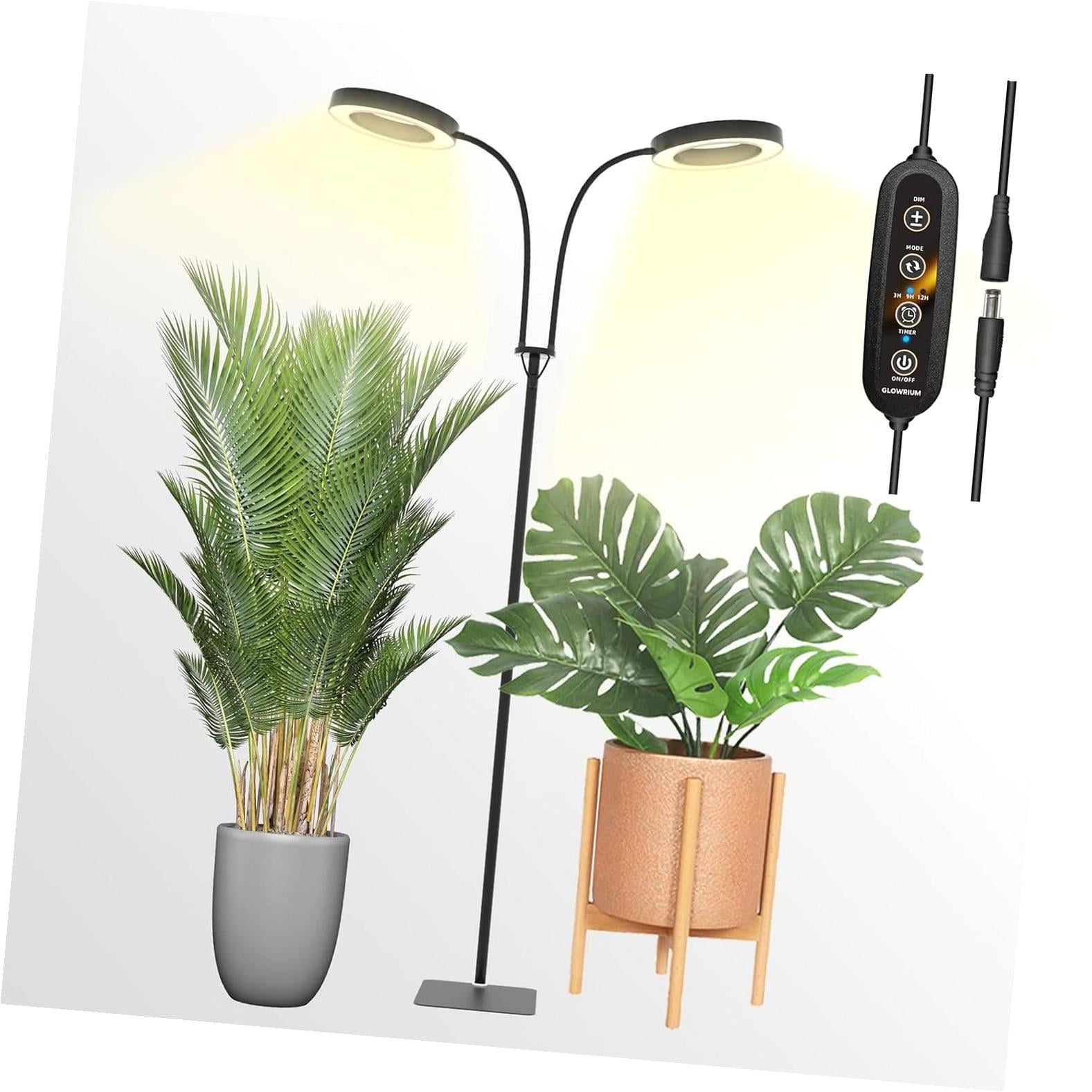 Fuliko Grow Light with Stand, 2-Plant Indoor Lighting Solution ...