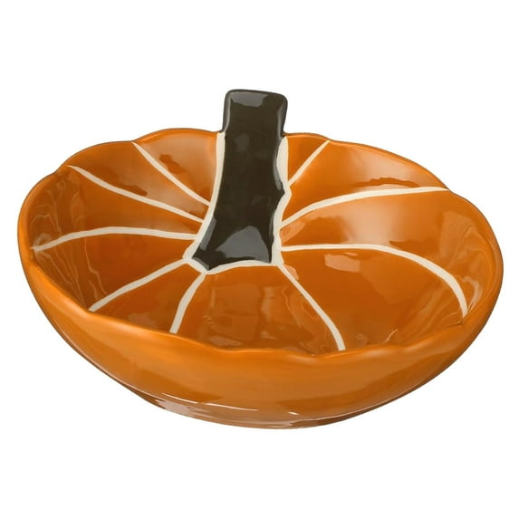 Fuliko Hand-Painted Pumpkin Ceramic Plate 5.9 Inch Breakfast Bowl ...