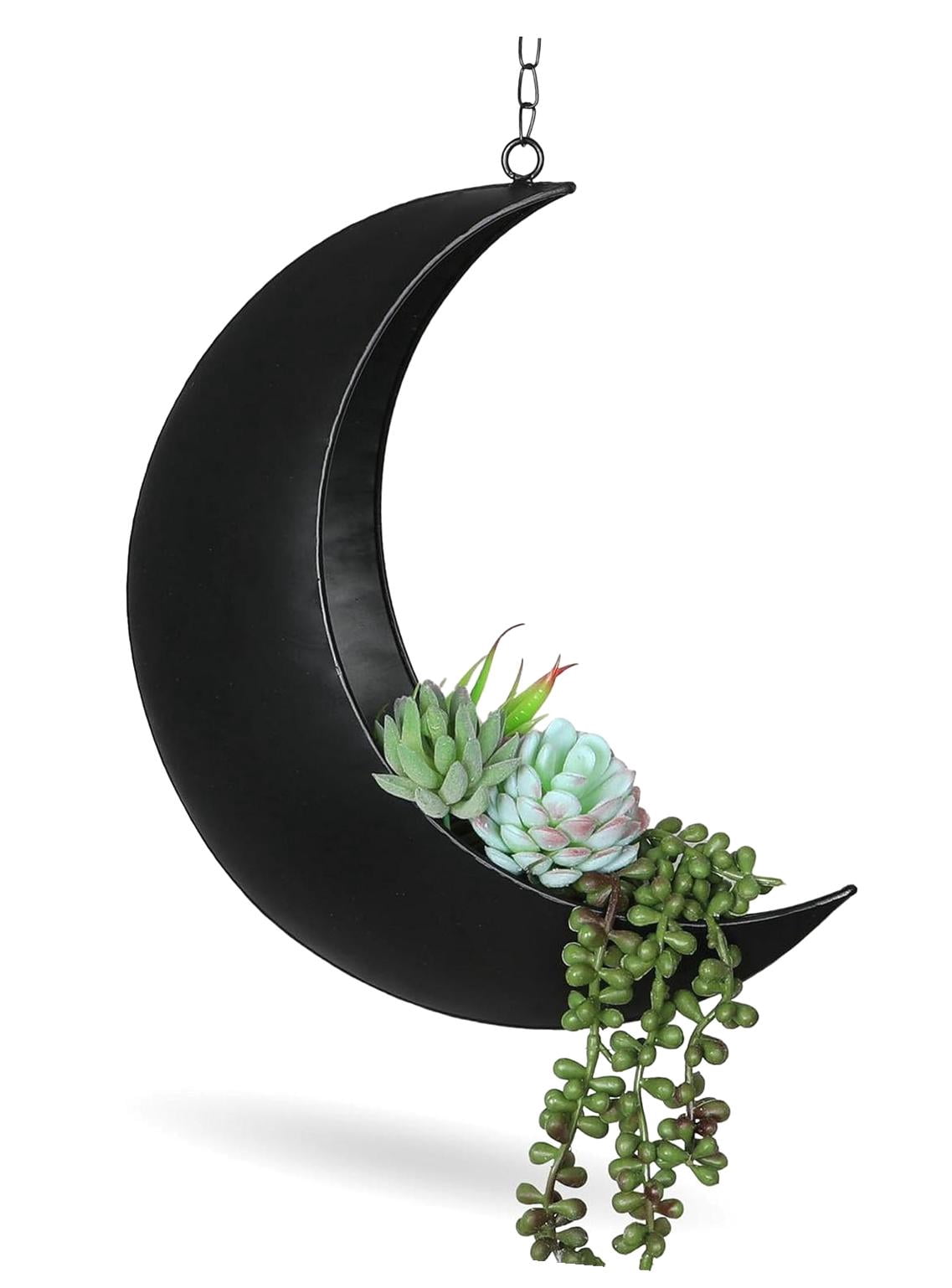 Fuliko Hanging Moon Planter Featuring Drain Holes - Lunar Themed Room ...