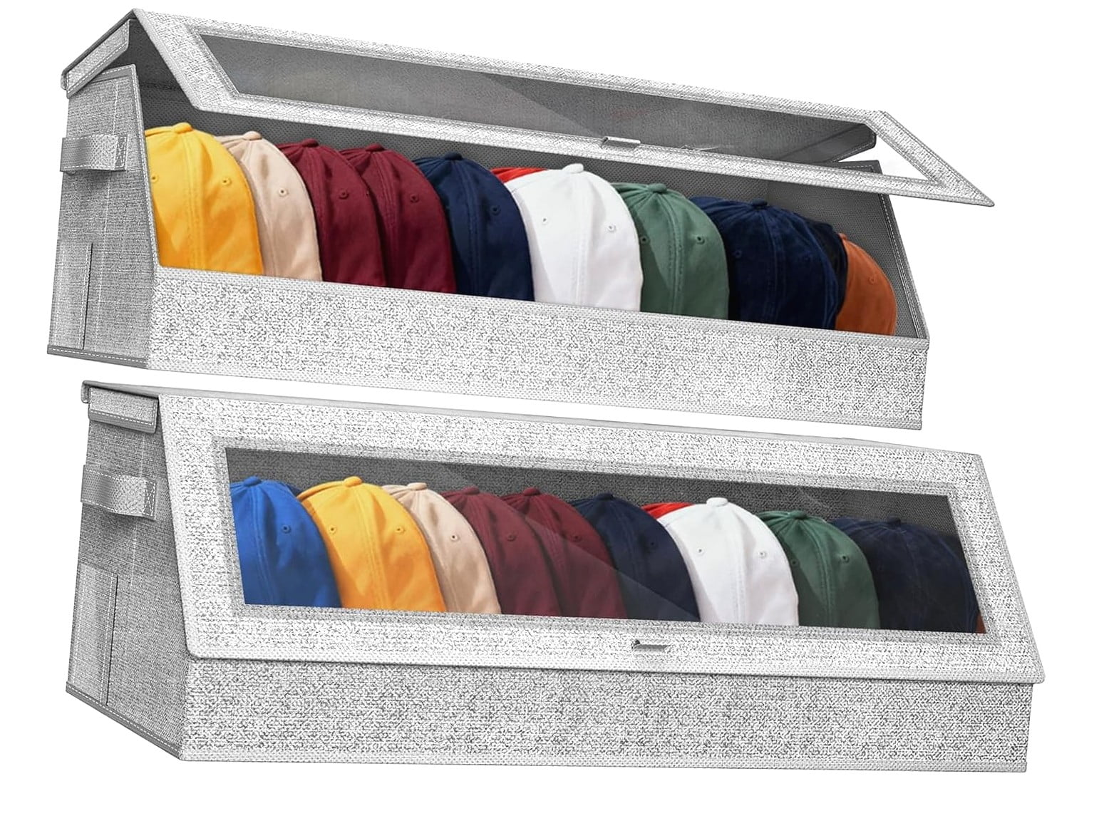 Fuliko Hat Organizer for Baseball Caps, 2 Pack Hat Storage for Baseball ...