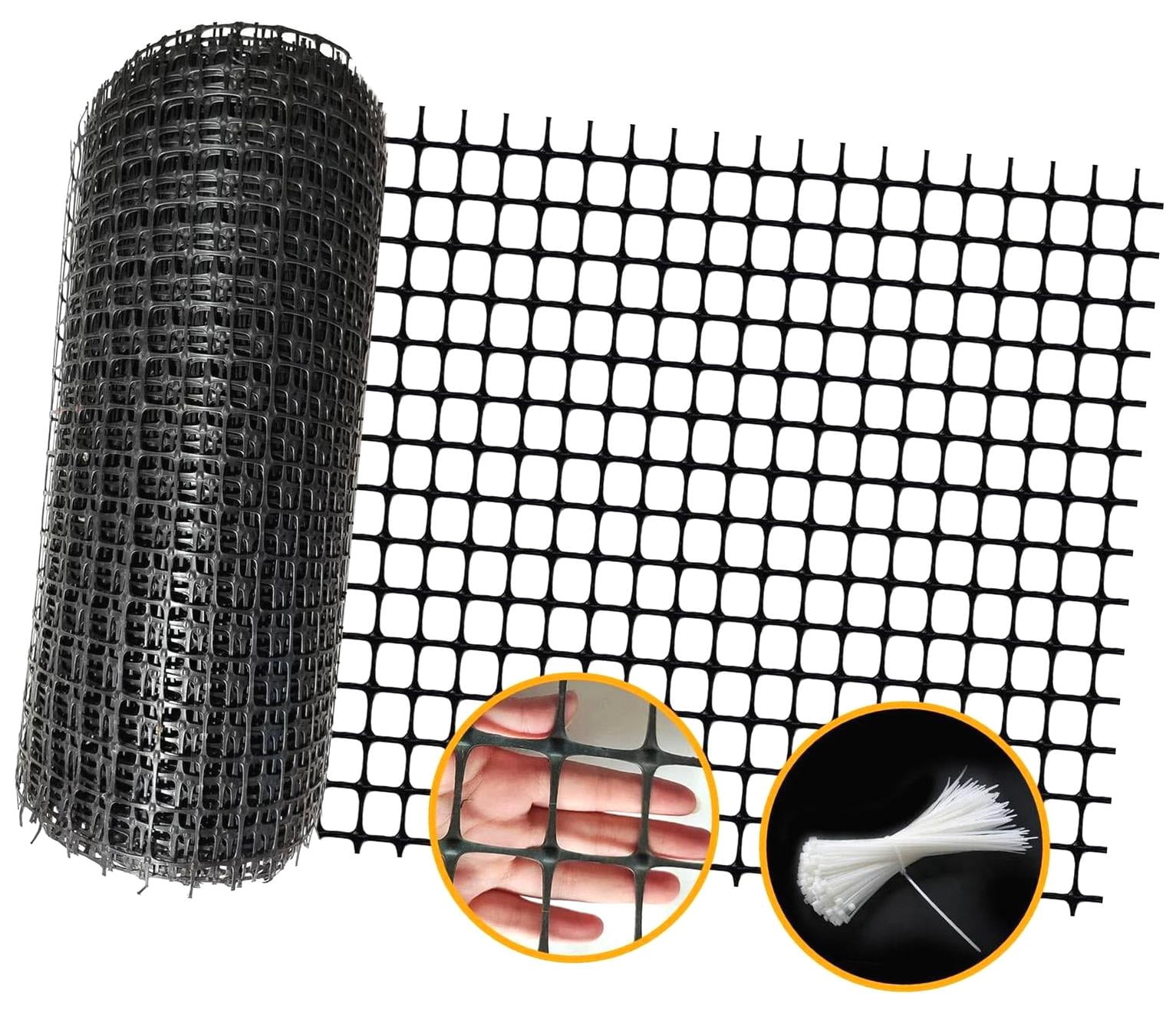 Fuliko Heavy-Duty Plastic Safety Fence - 4X 82 Ft Mesh Barrier for ...