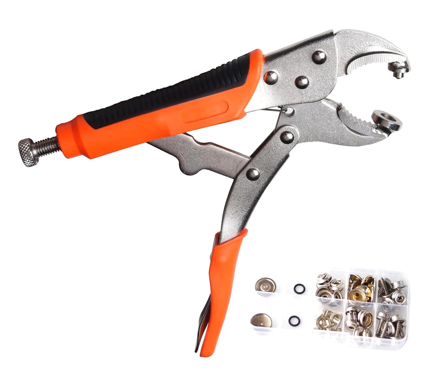 Fuliko Heavy-Duty Snap Fastener Pliers (Adjustable Setter with 2 ...