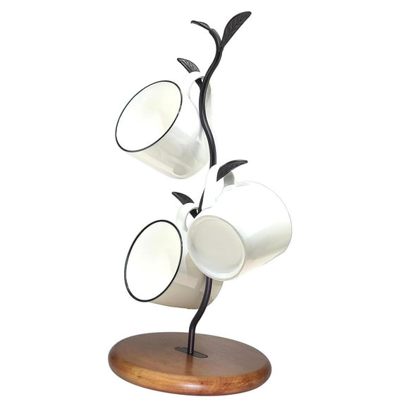 Fuliko Holder Tree Rack for Mugs, Shaped Tea Cup Mug Holder Stand for ...