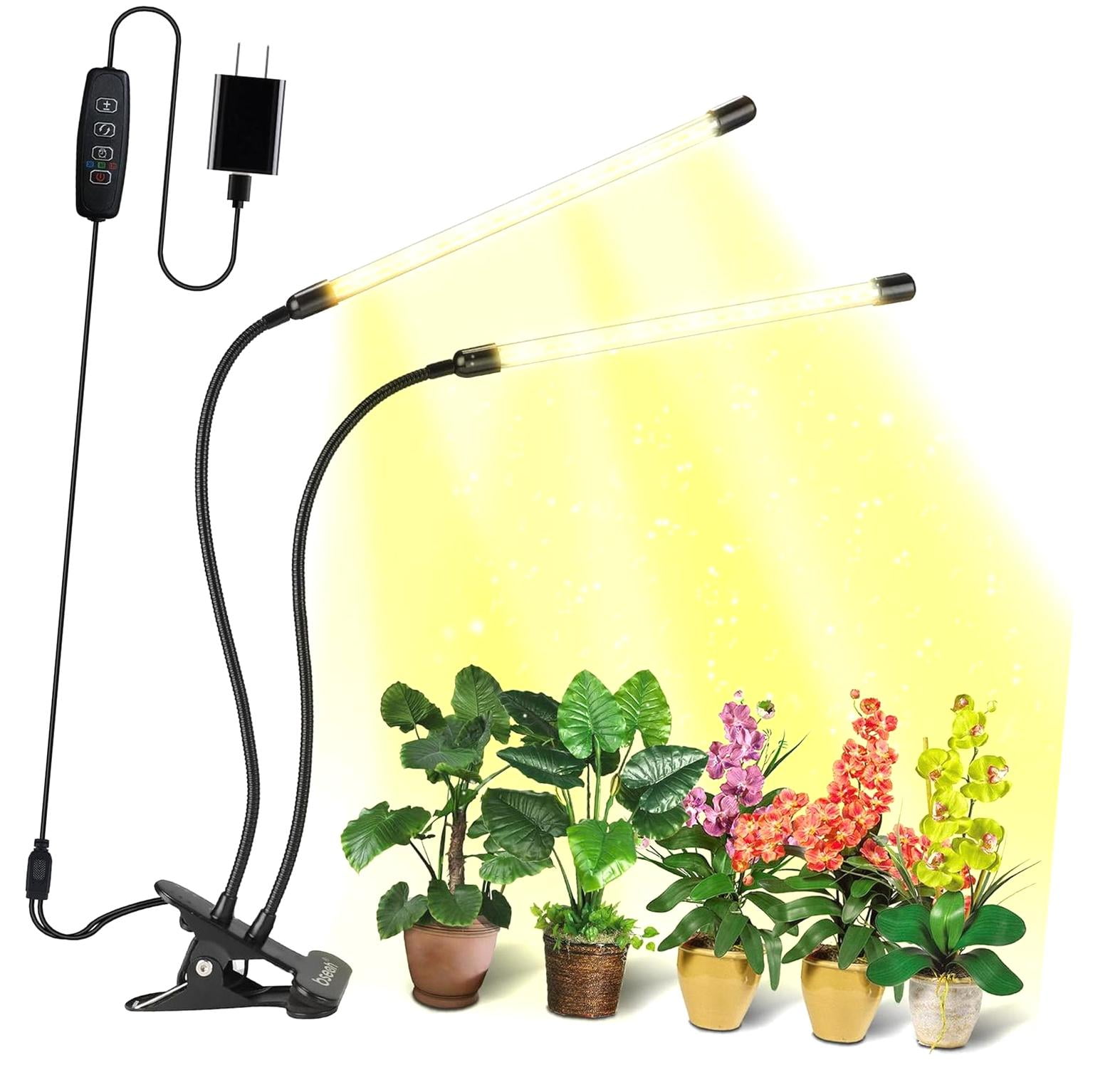 Fuliko Indoor Plant Grow Light, Full Plant Lamp, Adjustable Brightness with 10 Levels ...