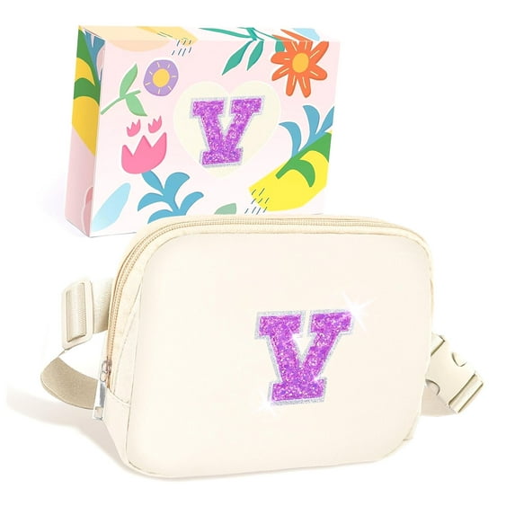 Fuliko Initial Letter Fanny Pack for Girls Christmas Birthday for 6 7 8 ...