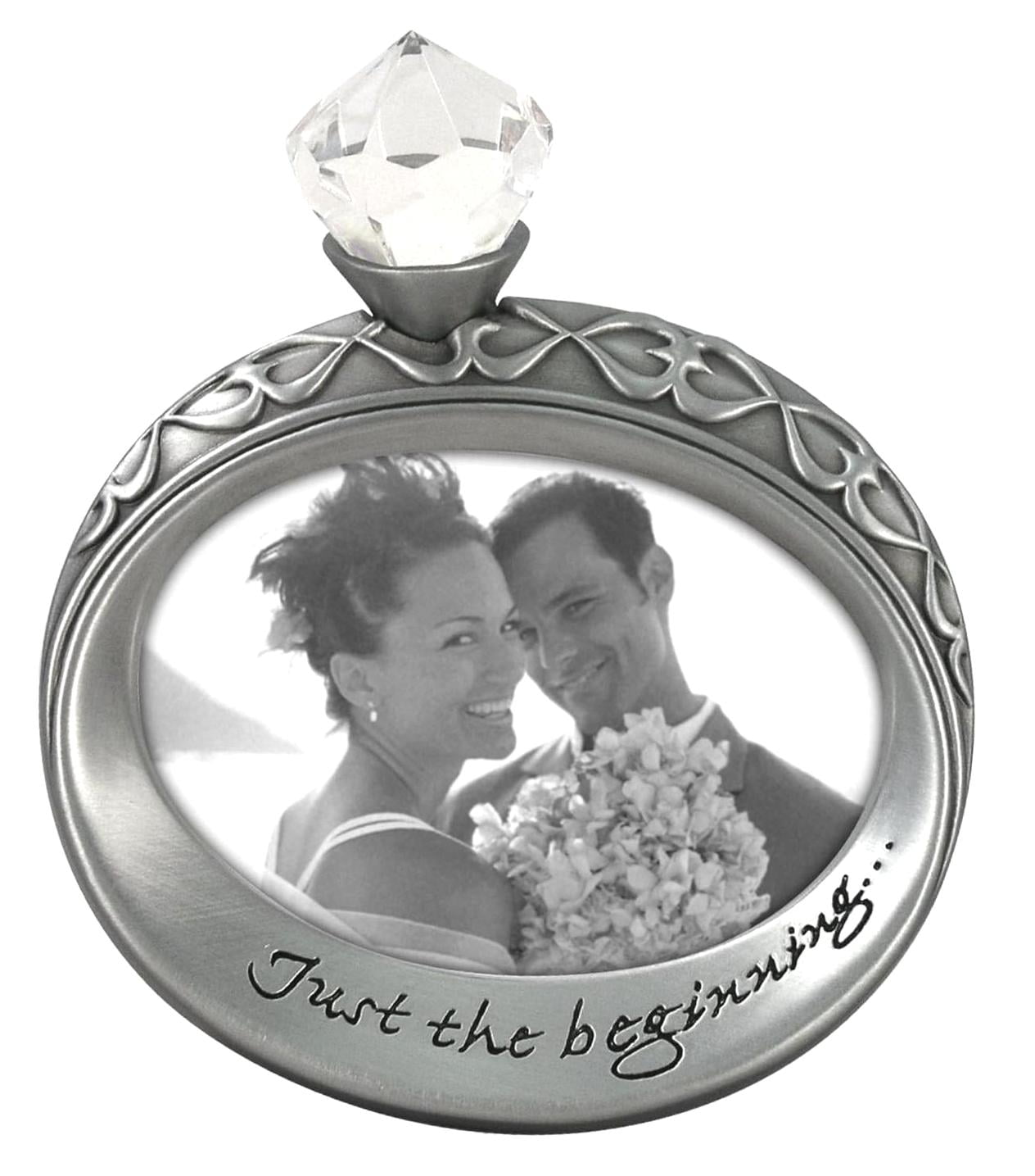 Fuliko International Designs Wedding Diamond Picture Frame, 2x2, Silver ...