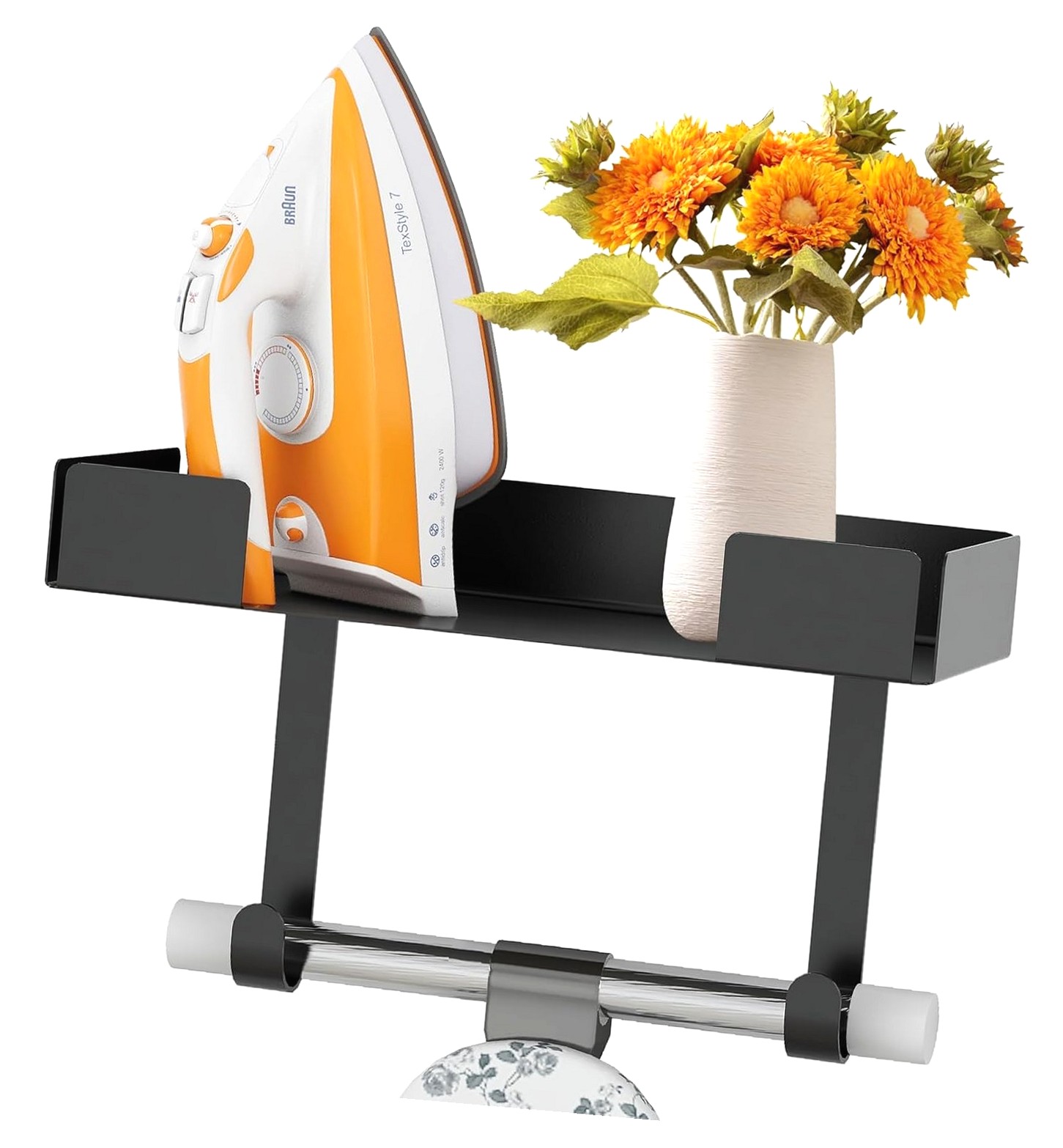 Fuliko Ironing Holder, Wall-Mounted Iron and Set Storage for Laundry ...