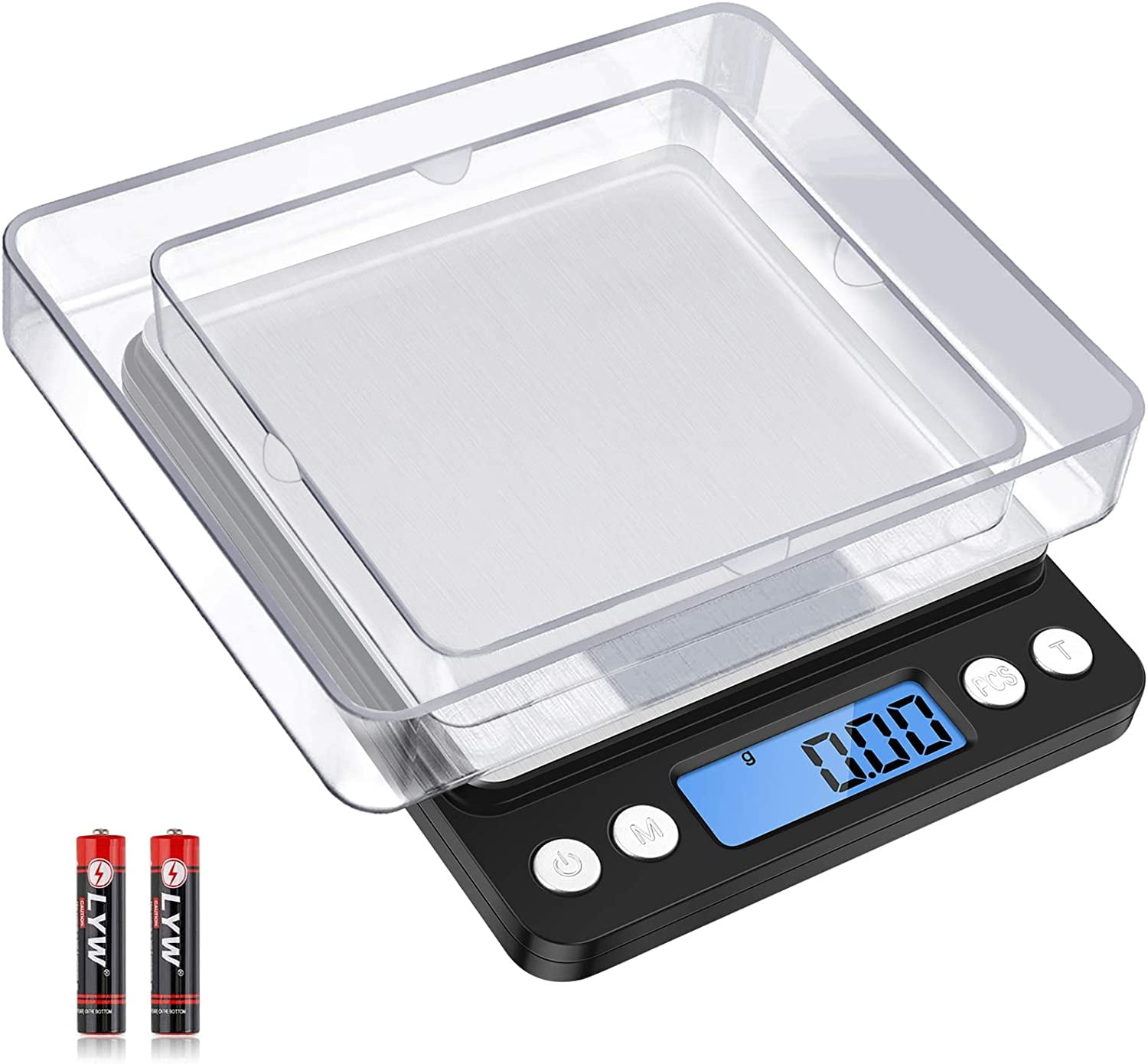 Fuliko Kitchen 500g/0.01g, Cooking Food , Gram with LCD Display, 2 ...