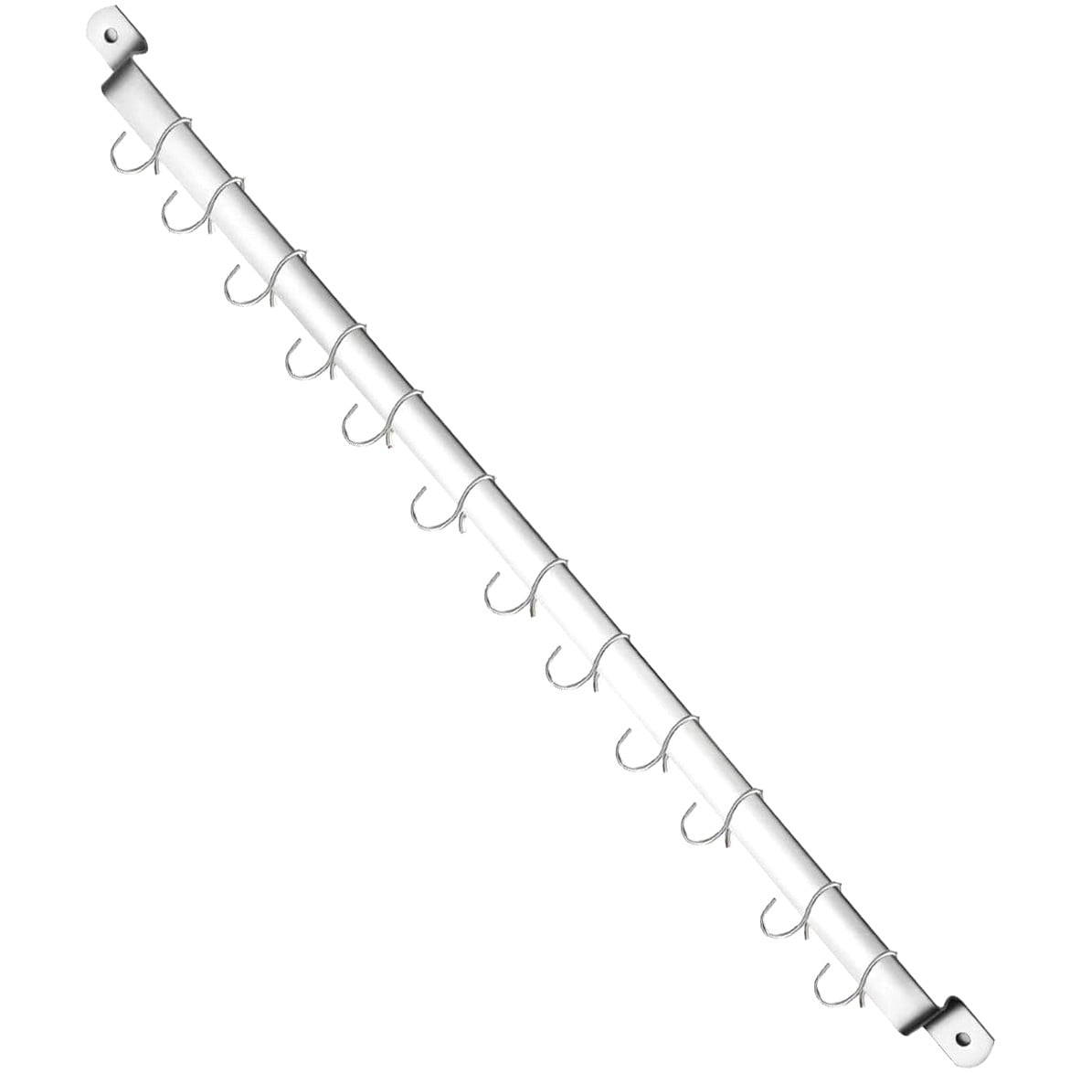 Fuliko Kitchen Utensil Rail Organizer Wall Mounted Rack With 14 for ...