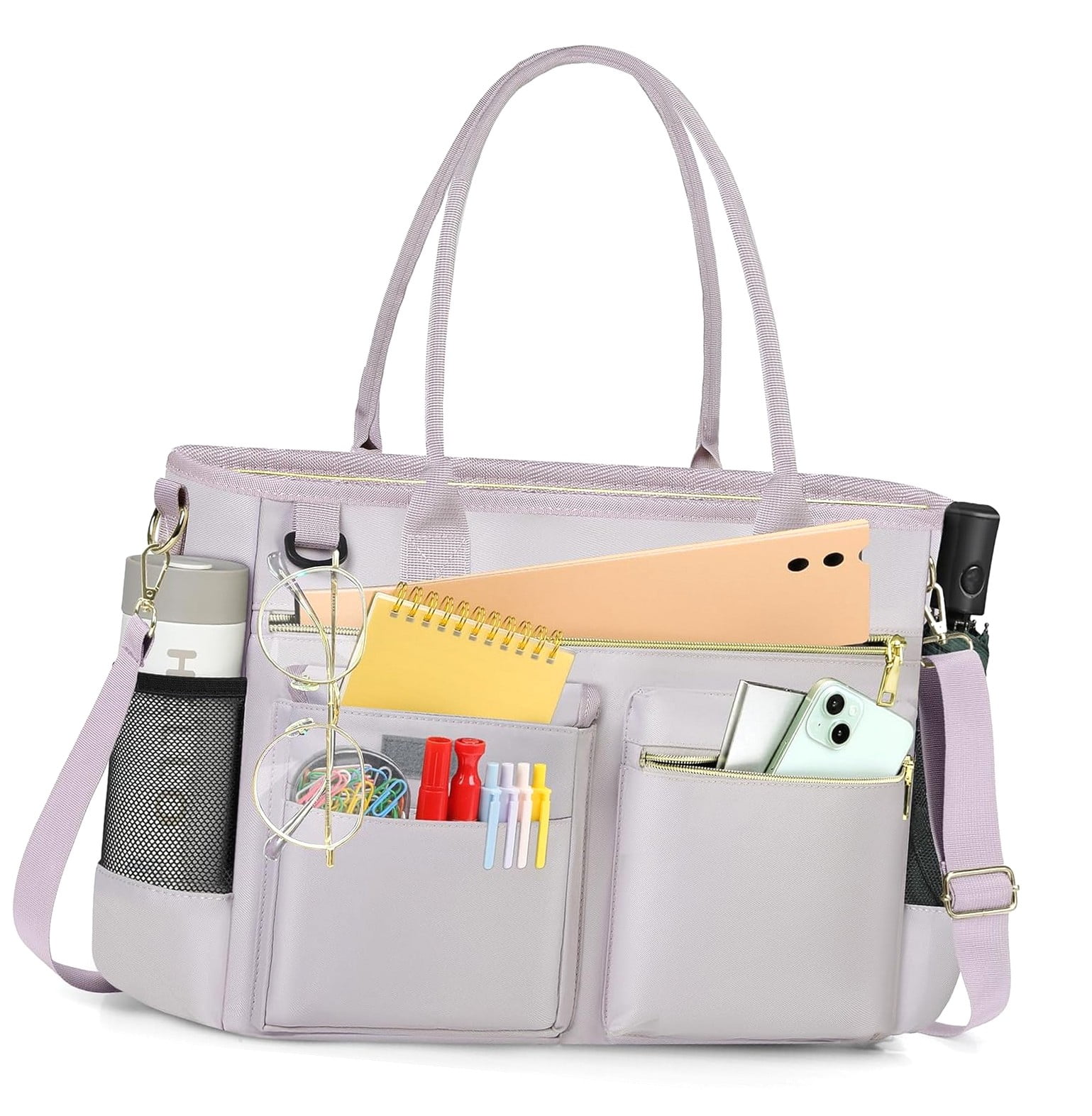 Fuliko Laptop Bag for 15.6 Inch Work Teacher Tote Bag Laptop Tote ...