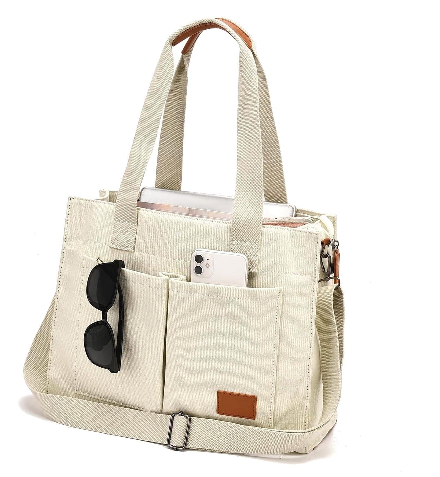 Fuliko Laptop Tote Bag for Large Work Bag with Multiple Pockets ...