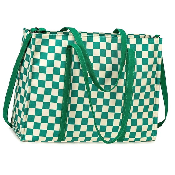 Fuliko Laptop Tote Bag for Work 15.6 inch Canvas Shoulder Bags Computer ...