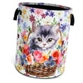 Fuliko Laundry Basket Cloth Laundry Hamper With Handle Foldable Clothes ...