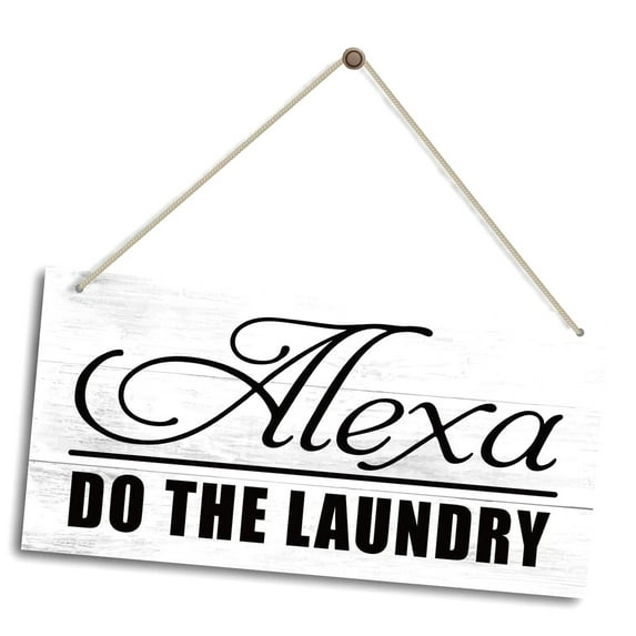 Fuliko Laundry Sign, Laundry Room Decoration, Amusing Wooden Farmhouse ...